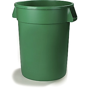 Carlisle FoodService Products 34105509 Bronco Round Waste Container Only, 55 Gallon, Green