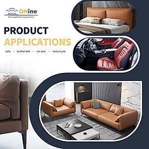 ONine Leather Repair Patch，Leather Repair Tape, 12 x 48 inches Leather Repair Patch for Furniture,Vinyl Repair Kit，Leather Couch Patch，for Sofas, Furniture, Car Seats, Office Chairs(Black)