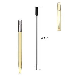 Unibene Cross Compatible Ballpoint Pen Refills 20 Pack, 1.0mm Medium Point-Black, Smooth Writing Replaceable German Ink Refill