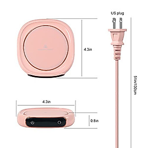 Bgbg Coffee Mug Warmer & Cute Cat Mug Set, Beverage Cup Warmer for Desk Home Office with Three Temperature Up to 140℉/ 60℃, Coffee Warmer for Cocoa Milk Tea Water Candle, 8 Hours Auto Shut Off