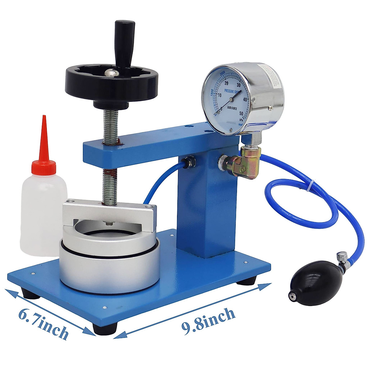 TECHTONGDA Textile Fabric Hydrostatic Tester Waterproof Pressure Testing Tool for Tent Boot Clothes 0-5000mmH2O