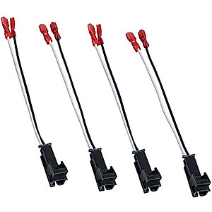HSTECH 72-4568 2 Pairs (4 Pack) Speaker Harness for Selected General Motor Vehicles Total Adapters