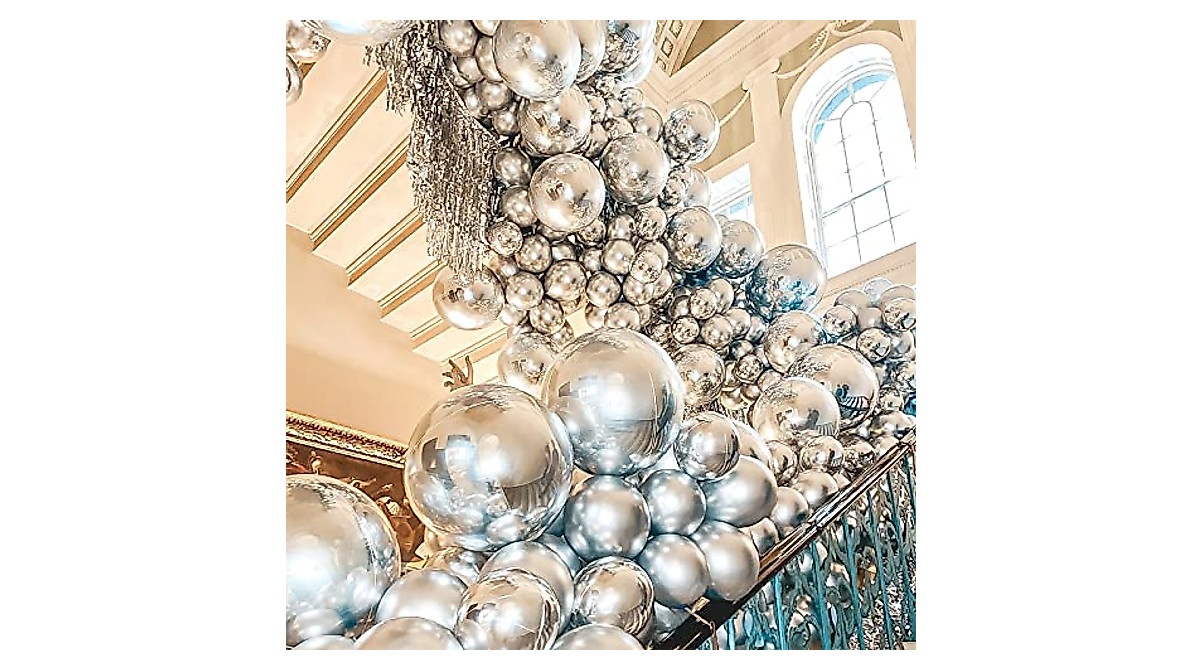 PartyWoo Metallic Silver Balloons for Every Celebration