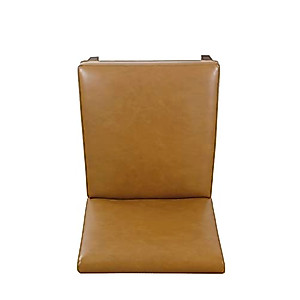 HomePop Kolbe Dining Chair - Carmel Faux Leather (Single Pack)
