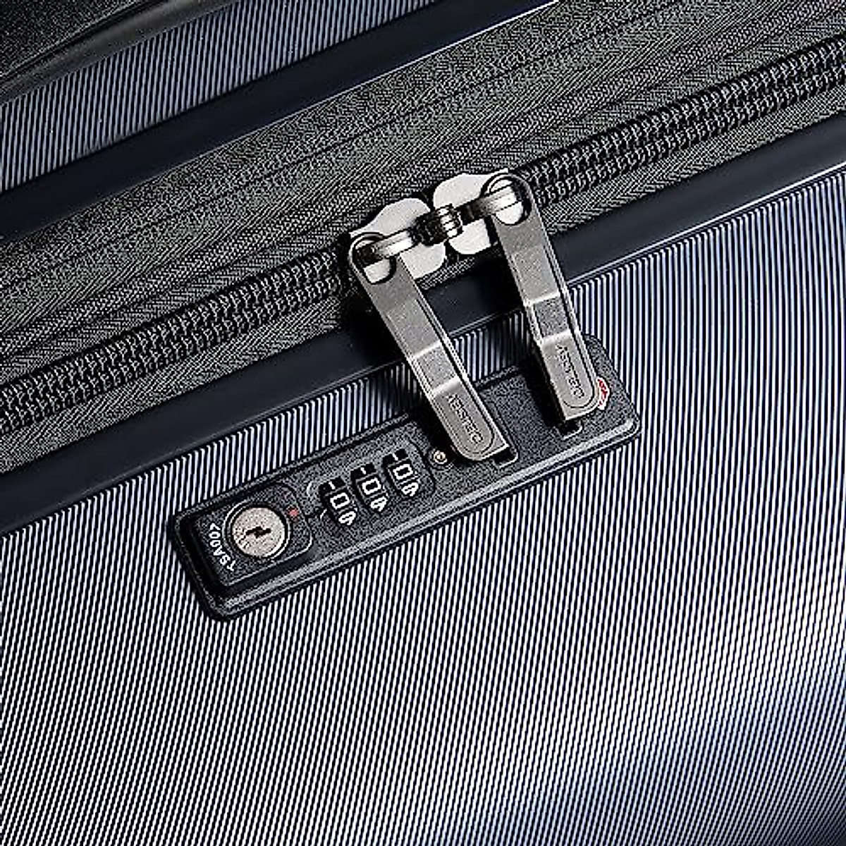 DELSEY PARIS Cruise 3.0 Hardside Expandable Luggage with Spinner Wheels, Graphite, 3 Piece Set (21/24/28)