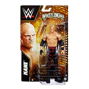 Mattel WWE WrestleMania Figure Kane Action Figure, Collectible with 10 Points Articulation & Life-like Detail, 6-inch