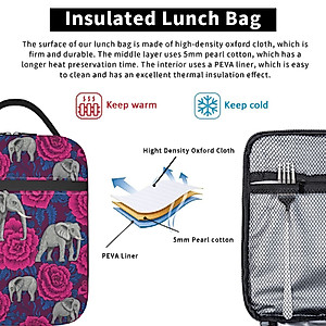 Majoug Hedgehog Lunch Bag/Lunch Box/Lunch Tote/Picnic Bags Insulated Cooler Travel Organizer