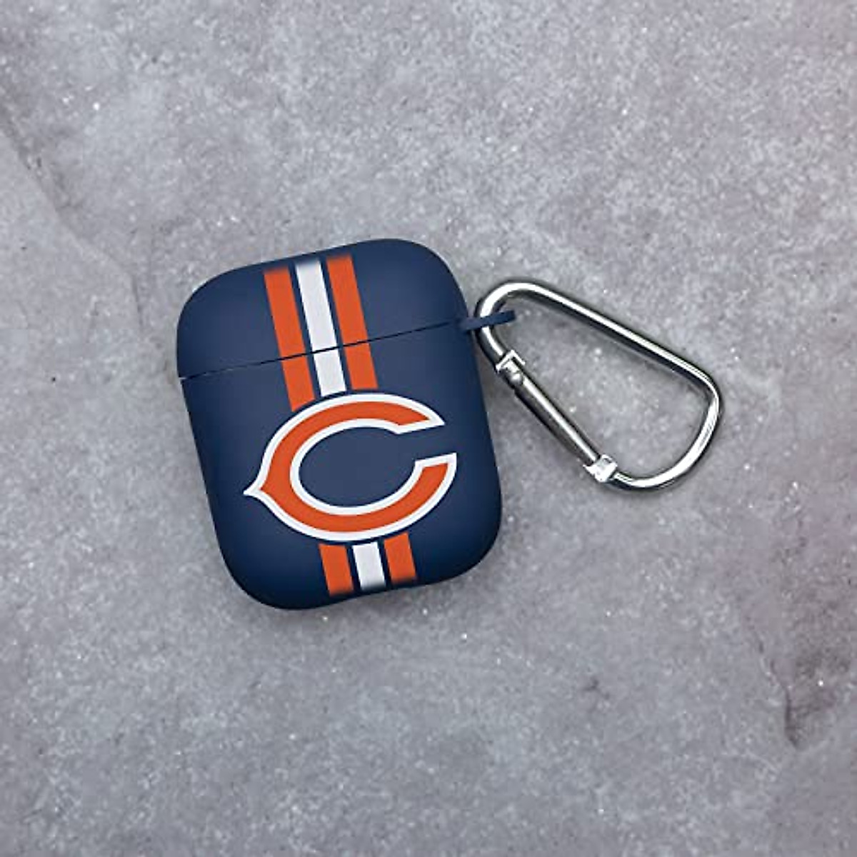 GAME TIME Chicago Bears HD Case Cover Compatible with Apple AirPods Gen 1&2 (Stripes)