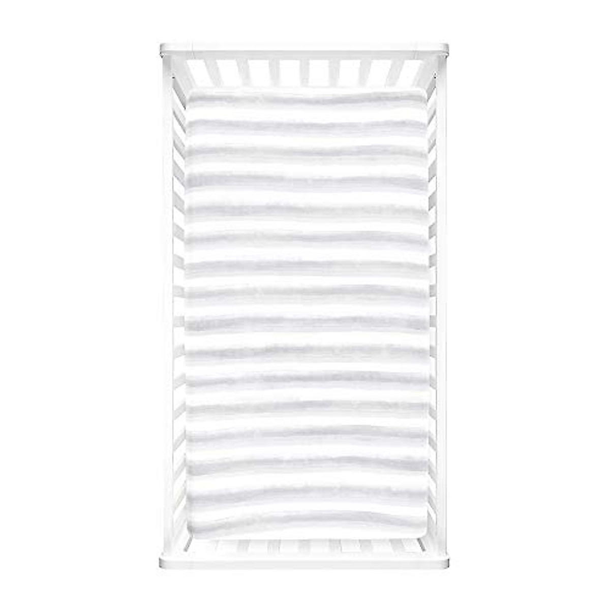 Lush Decor Baby Seaside Starfish Organic Cotton 2 Pack Fitted Crib Sheet, Blue, 52" L x 28" W + 9" Drop