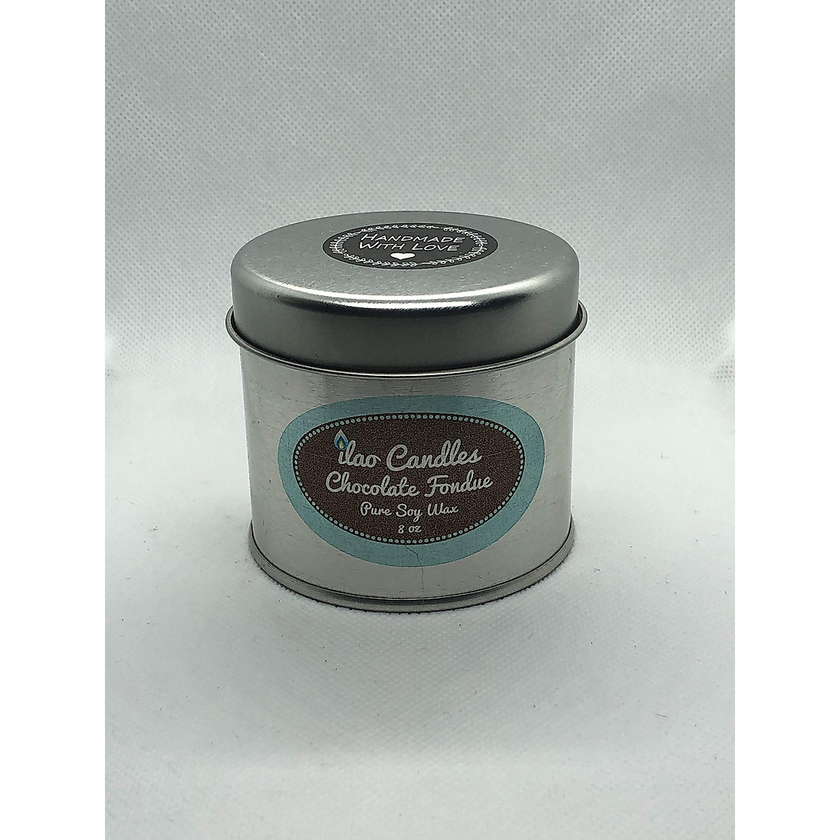 Chocolate Fondue 8 oz Tin Jar Pure Soy Wax Candle Hand Poured in the USA