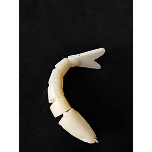 Free Eye 5pcs Unpainted 6 Multi Jointed Swim Bait Fishing ABS Lure Body 101mm 18.55g Blank Lures White 6S