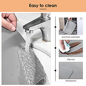 Heat Resistant Mats for Countertop19.6"x27.5“, Large Silicone Mats for Kitchen Counter,Nonslip Silicone Placemat for Countertop Protector, Nonstick Waterproof Craft Mat, Kitchen Table Mat