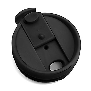 Simple Modern Tumbler Coffee Lid Replacement | Reusable Insulated Lid ONLY Fits Simple Modern, S|M Voyager | Flip Lid | Voyager Collection | Midnight Black