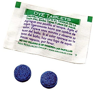 Toilet Leak Detecting Tablets - Dye Tablets for Bathroom Leaks - Detect Silent Leaks