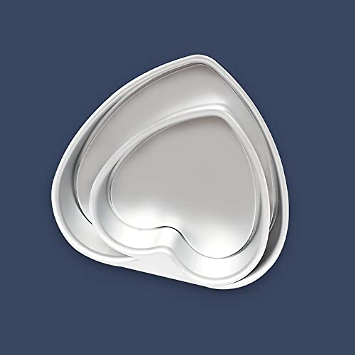 6/8/10 Inch Heart Shaped Cake Pan,Aluminum Cake Tray for Wedding Birthday Anniversary, Kitchen Baking Bread Cheesecake Non-stick Cake Mold 8Inch