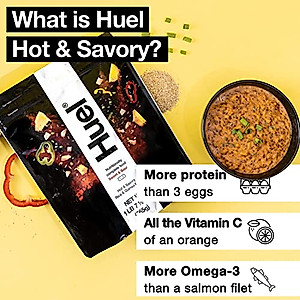 Huel Hot and Savory Instant Meal Replacement - Sweet and Sour - 14 Scoops Packed with 100% Nutritionally Complete Food, Including 24g of Protein, 14g of Fiber, and 27 Vitamins and Minerals