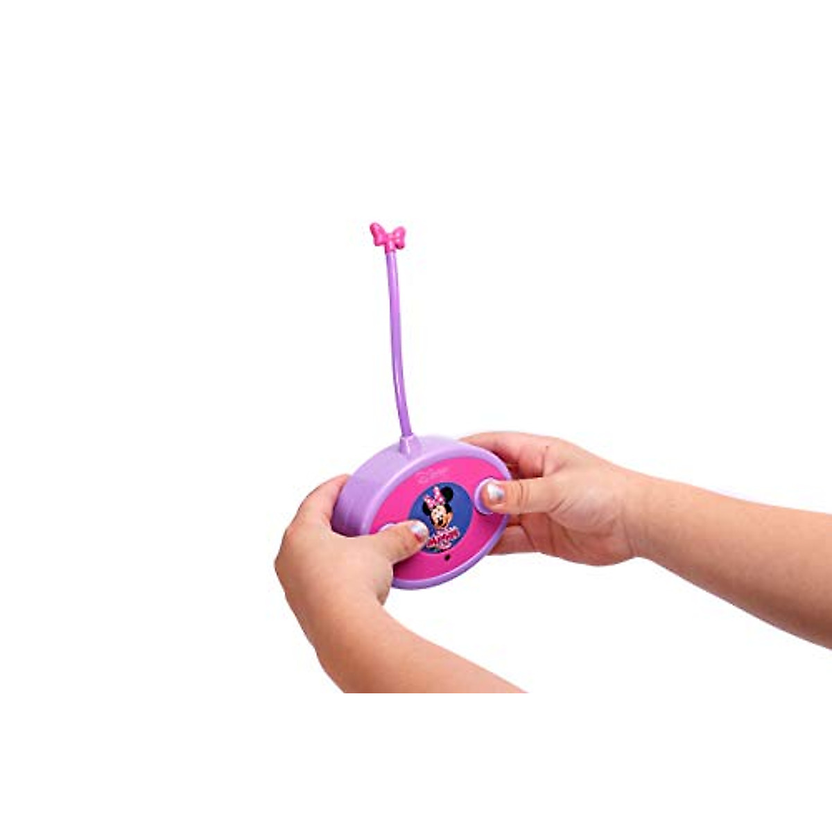 Disney Junior Minnie Mouse Roadster RC Car with Polka Dots, 27 MHz, Pink with White Polka Dots, Standard (97161)