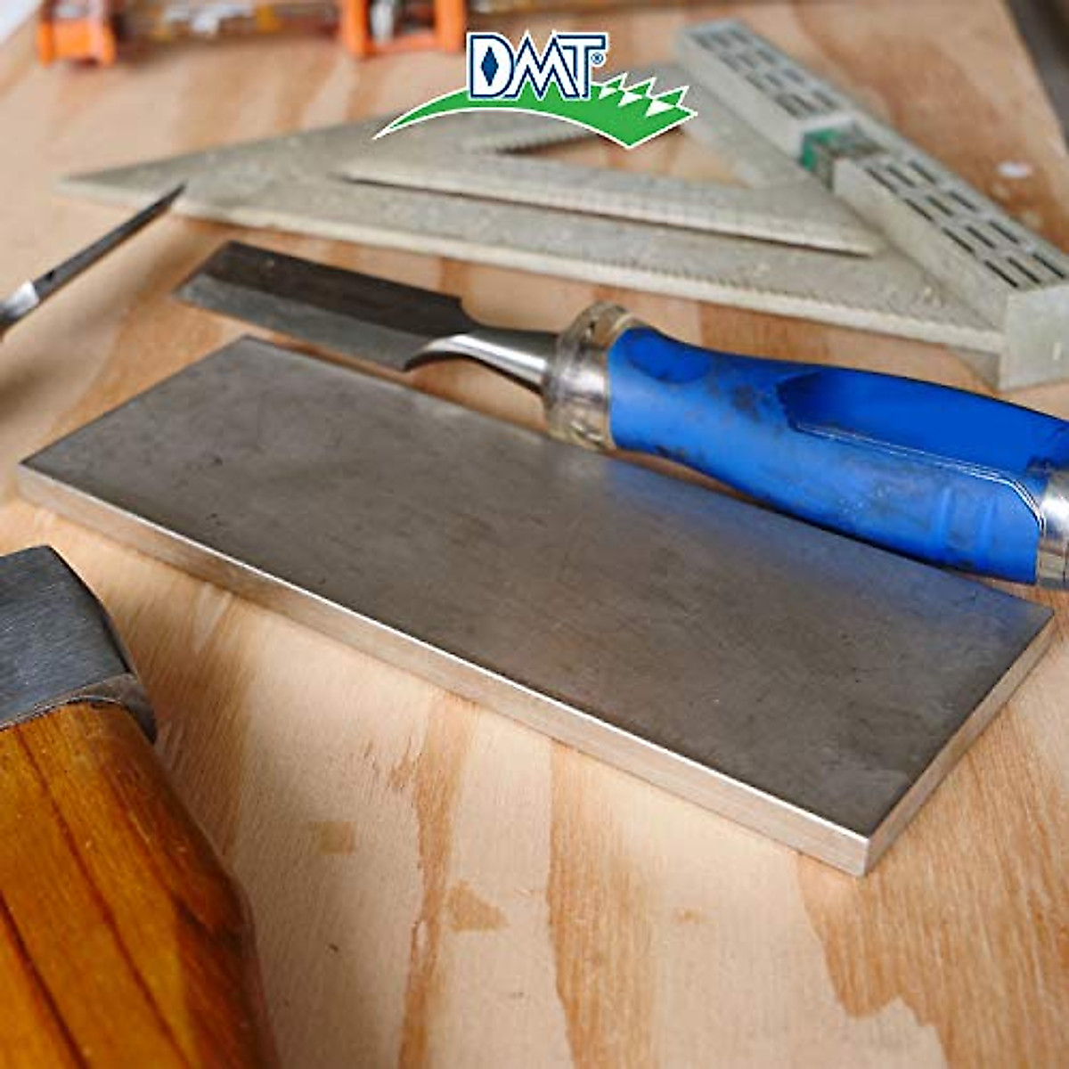DMT D8F Dia-Sharp Diamond Knife Sharpener, Fine Diamond Sharpening Stone, 8-Inch