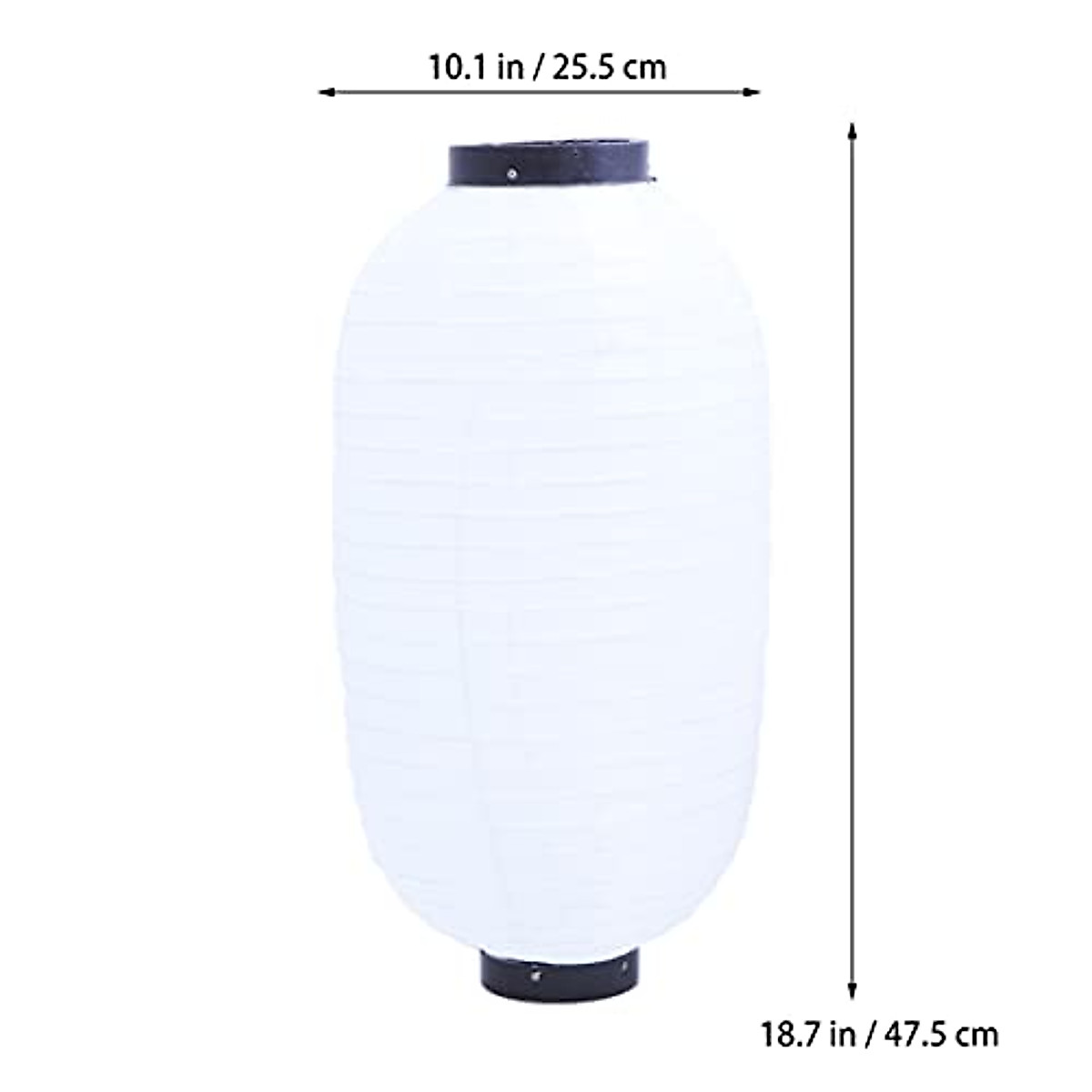 OSALADI Japanese Style Hanging Lantern White Blank Foldable Silk Sushi Lantern Waterproof Hanging Pendant for Traditional Festive Wedding Home Street Decor