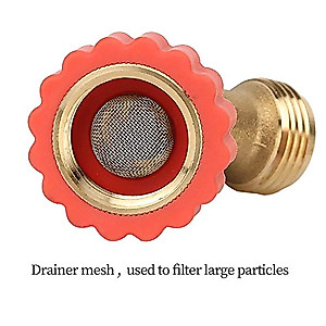 Watflow 45 Degree Lead-Free Brass Hose Saver, Hose Protector, Garden Hose Connector,45 Degree Hose Fitting, Water Hose Saver, 2 Pcs