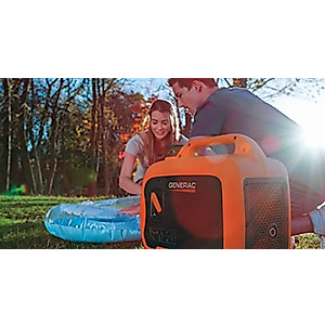 Generac GP3300i 7154 3,300-Watt Gas-Powered Portable Inverter Generator - CARB Compliant - Advanced PowerRush Technology - RV Essentials - Quiet and Compact Solution - Duplex Outlets - USB Ports