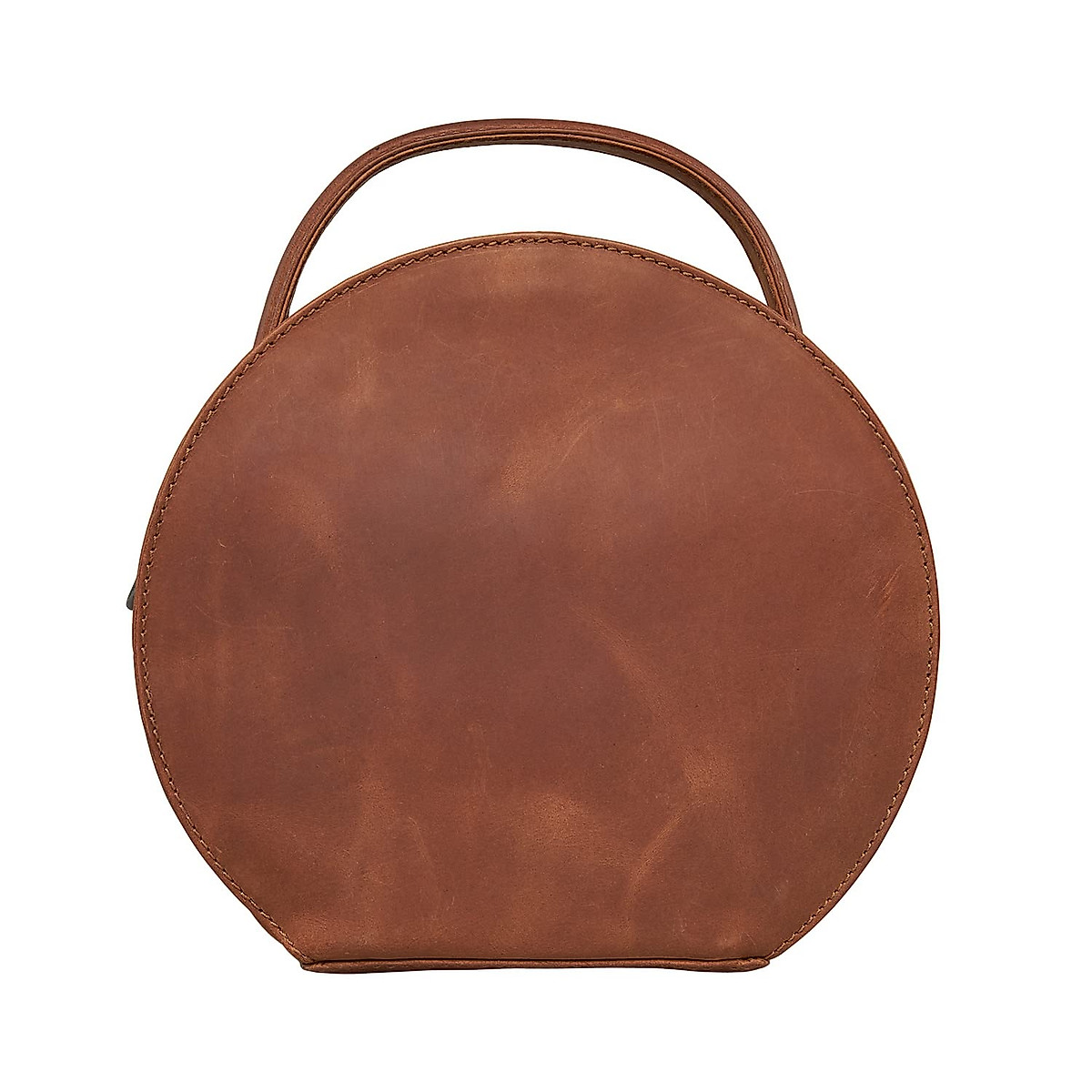 Lady Conceal Oaklee Concealed Carry Crossbody - Womens Locking Concealed Carry Purse - Crossbody Bag with Gun Holster (Cognac)