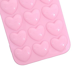 DMaos iPhone 13 Mini Case for Women, 3D Pop Bubble Heart Kawaii Gel Cover, Cute Girly for iPhone13 Mini 5.4 inch - Baby Pink