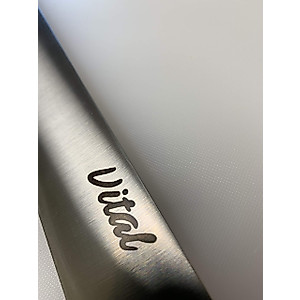 VITAL PROVISIONS Professional Butcher Knife 12 Inch High Carbon Stainless Steel Butcher Knife