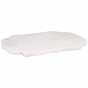 Santa Barbara Design Studio Table Sugar Cheese Board, 15 x 11-Inches, White Marble