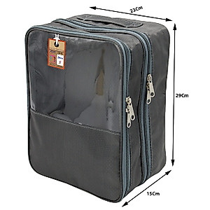 atorakushon® Shoe Bag Travel Organizer Pouch Waterproof Portable Storage Organizer Shoe Pouch Shoe Bag Cover Grey