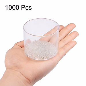 uxcell 3mm Solid Round Clear Glass Ball Boiling Stones Soda Lime Glass Beads 1000pcs