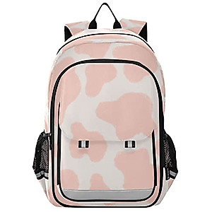 ALAZA Pink Cow Print Giraffe Abstract Backpack Daypack Bookbag