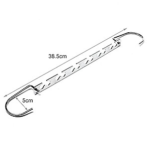 Bigougem Clothing Hanger Pants Organizer for Closet,Rotatable Foldable Household Clothes Hangers Perforated Steel Storage Rack Holder 02