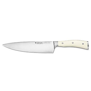 Wüsthof Kochmesser 20 cm Klinge, Classic Ikon Crème (1040430120), geschmiedet, Edelstahl, rostfrei, Küchenmesser sehr scharfe Klinge, weißer Griff