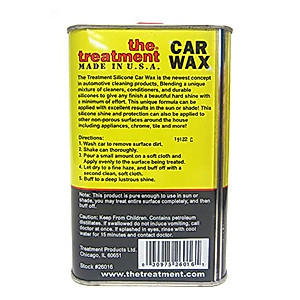 The Treatment 26016 Heavy Duty Silicone Car Wax, 16 oz, 1 Pack