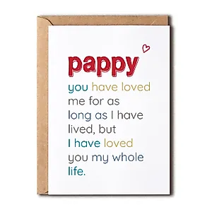 Pappy You Have Loved - Special Pappy's Day Card - Birthday Card For Pappy - Sentimental Card For Pappy - Meaningful Card For Pappy…