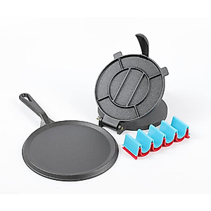 HAWOK Cast Iron 8 Inch Tortilla Press…