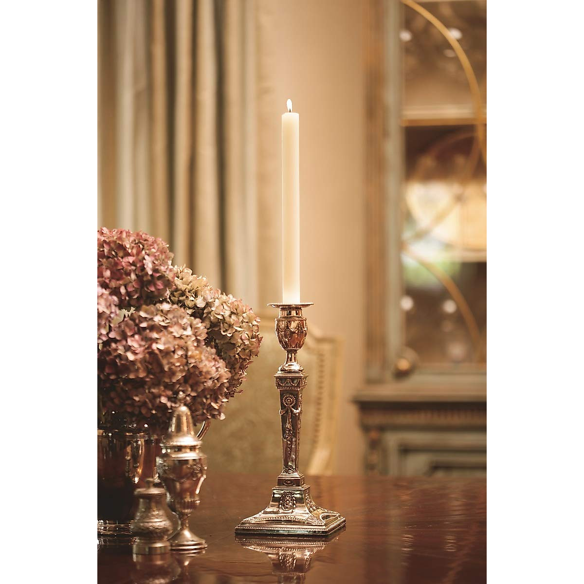 Root Candles Unscented Arista Timberline 9-Inch Dinner Candles, 12-Count, Ivory