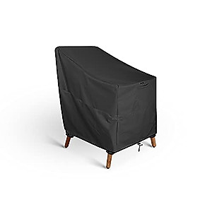 KHOMO GEAR GER-1139 Outdoor patior Furniture Chair Cover, Standard, Black