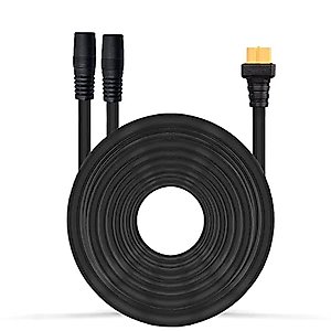 DC7909 Female to XT60 Power Cable, XT60 to Double DC 8mm Female Y Branch Solar Charge Extension 2M/ 6.56FT Compatible with EF Delta/River Power Station Connect SolarSaga 60/80 /100/200 W