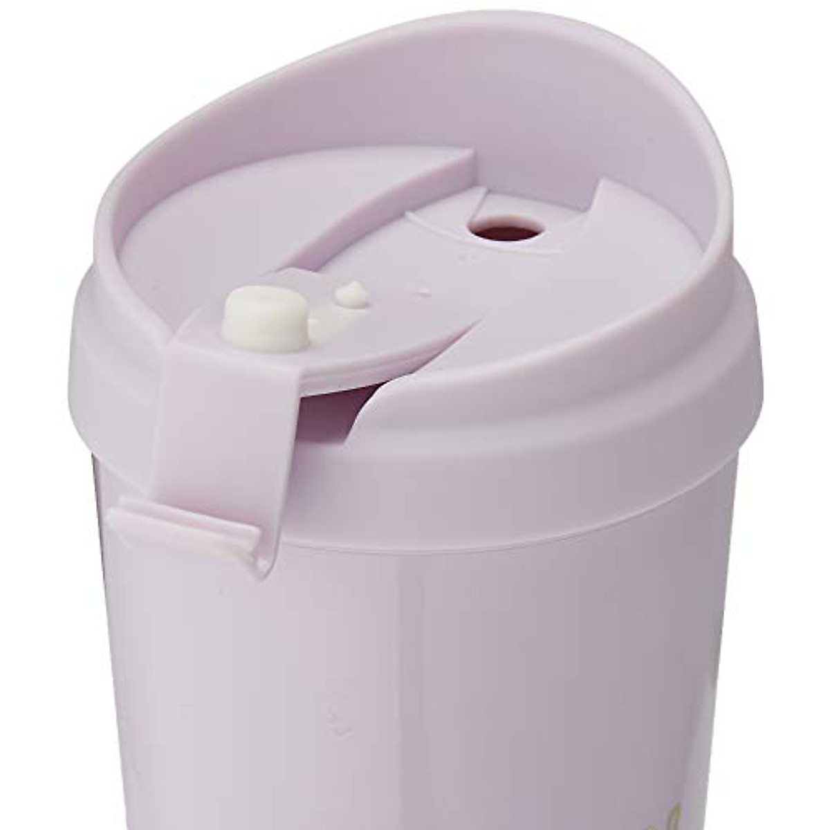 Kate Spade New York 16 Ounce Insulated Travel Mug, Purple/Gold Double Wall Thermal Tumbler for Coffee/Tea, Actually I Can