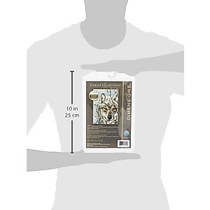 Dimensions Gold Collection Counted Cross Stitch Kit, Wolf, 18 Count White Aida, 5'' x 7''