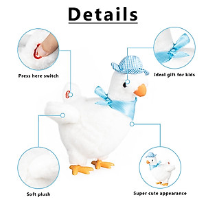 hbbhml Plush Electric Stuffed Laying Egg Chicken Toy Doll with Sound Music Easter for Boys Girls