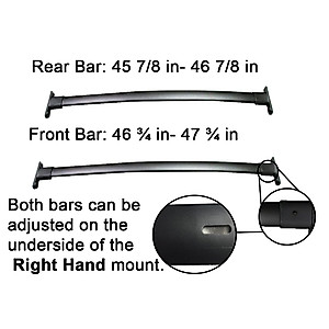 BRIGHTLINES Cross Bars, Roof Racks Replacement for 2011-2015 Ford Explorer