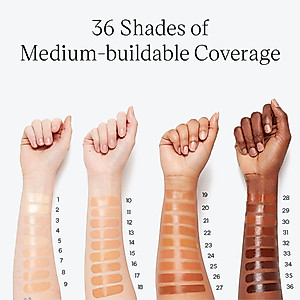 Saie Glowy Super Skin Tint Liquid Foundation - Hydrating Serum Foundation with Lightweight, Medium Coverage - Formulated with Hyaluronic Acid to Hydrate, Brighten and Plump - Shade 11 (1.01 oz)