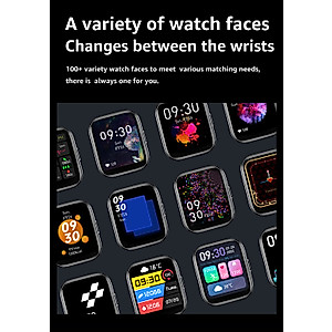 HANDA Smart Watch for Men Women,Fitness Tracker with 100 Sport Modes,Blood Oxygen Heart Rate Sleep Monitor,10 Day-Battery Life,Bluetooth Call IP67 Waterproof Activity Tracker for Android & iOS (Blue)