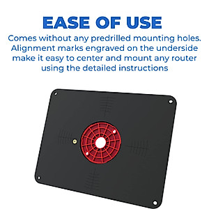 Kreg PRS4038 Precision Router Table Insert Plate - Undrilled