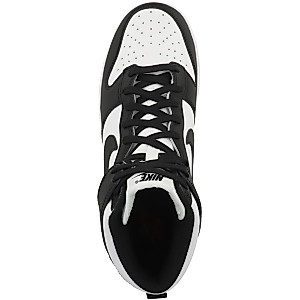 Nike Men's Dunk High Retro Shoes, White Black Total Orange, 13