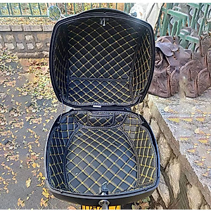 PRO-KODASKIN For Vespa GTS300 GTS 300 Rear Tail Box Pad Cargo Trunk Luggage Box Inner Container Tail Case Liner Sprint Primavera Storage Bag Protector (Upper+Bottom)