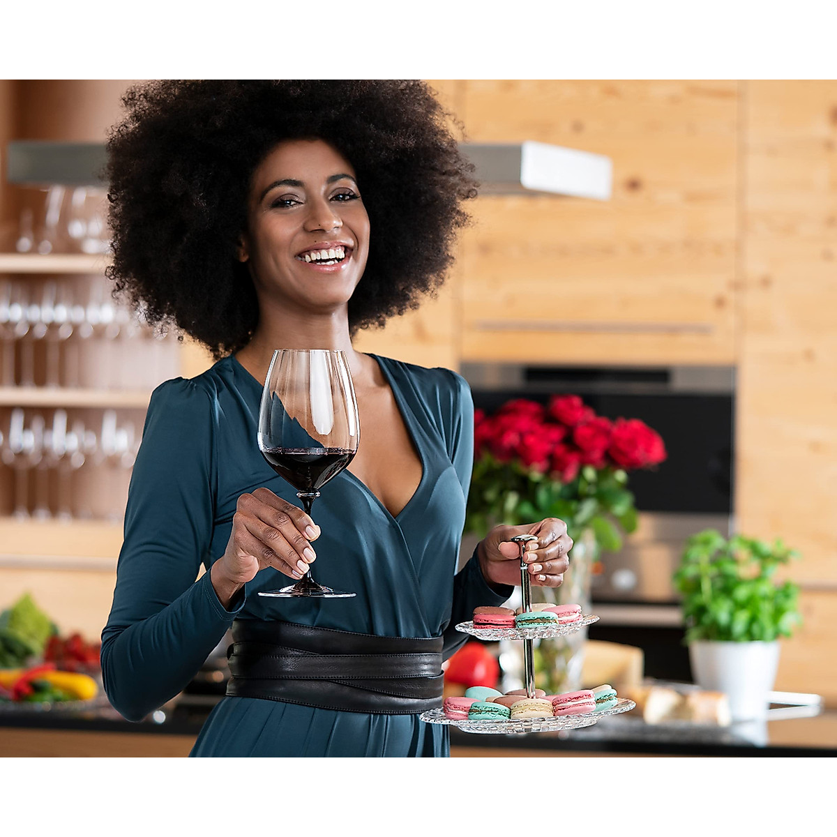 Riedel 4884/0 D Fatto A Mano Performance Cabernet Wine Glass, 29 oz, Clear